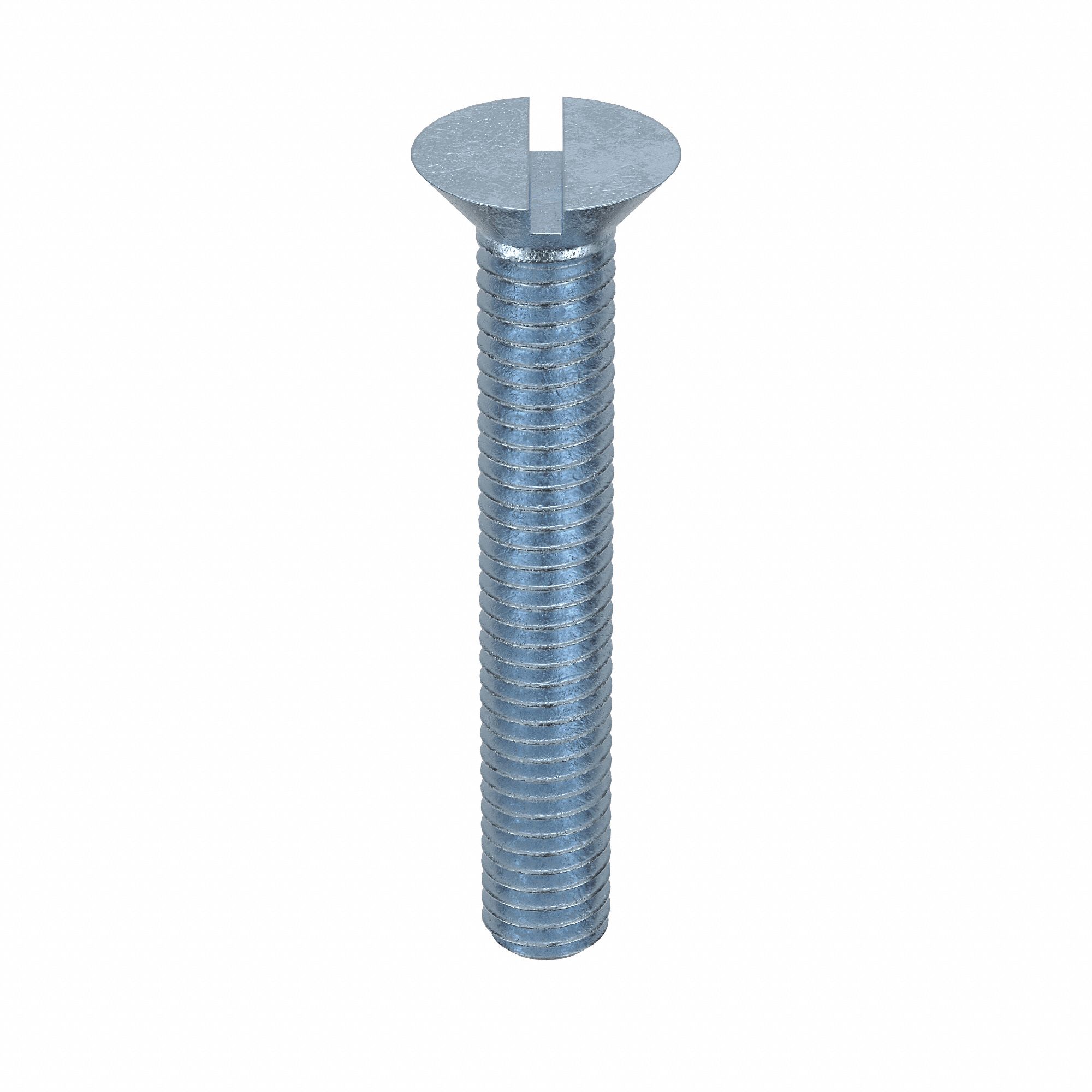 APPROVED VENDOR MACHINE SCREW, ⅜"-16 THREAD, 2½ IN L, STEEL, ZINC ...
