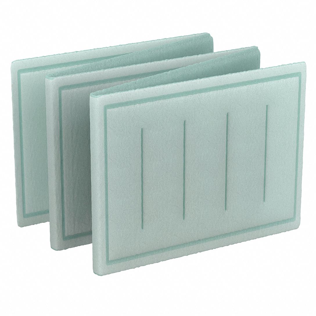 GRAINGER, 16 in x 14 in x 1 in, 14 in Section Wd, Link Air Filter ...