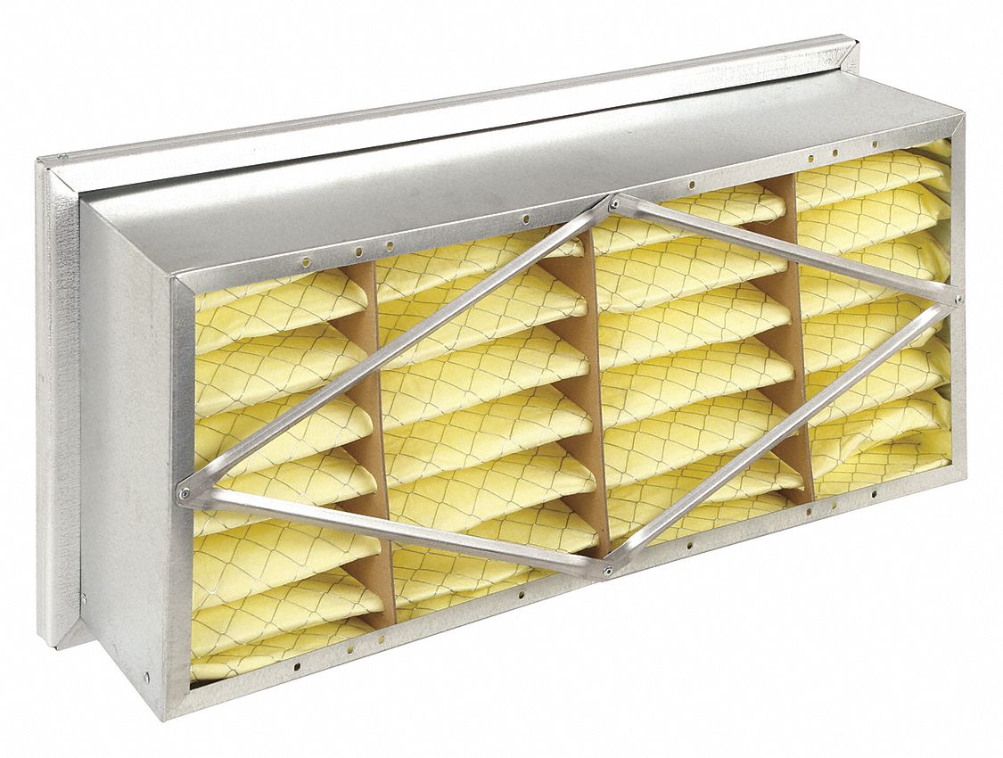 12x24x6 Nominal Filter Size, Synthetic, Rigid Cell Air Filter - 2GHD5 ...