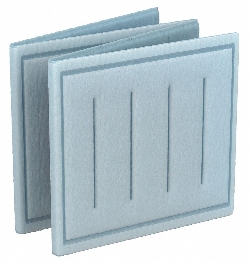 GRAINGER, 24 in x 16 in x 1 in, 16 in Section Wd, Link Air Filter ...