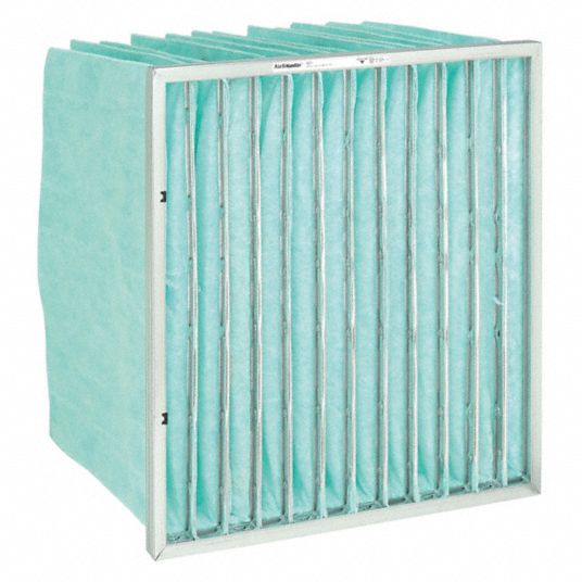 AIR HANDLER, 24 in x 24 in x 15 in, MERV 11, Pocket Air Filter - 2GHV6 ...