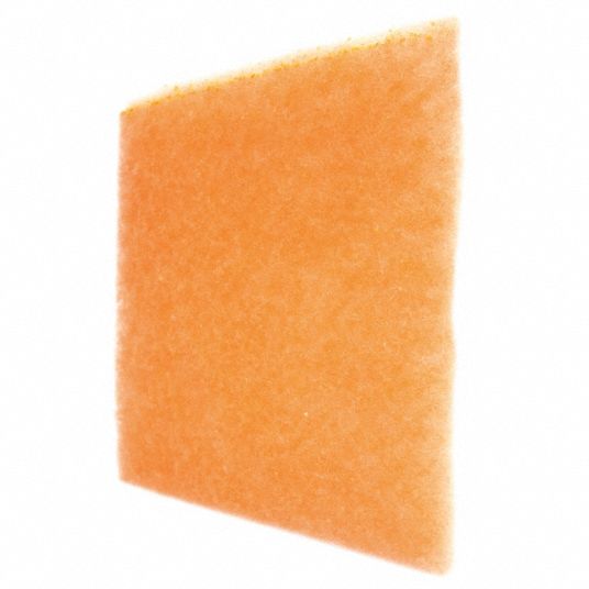 AIR HANDLER Air Filter Pad: 24x24x1 Nominal Filter Size, Polyester ...