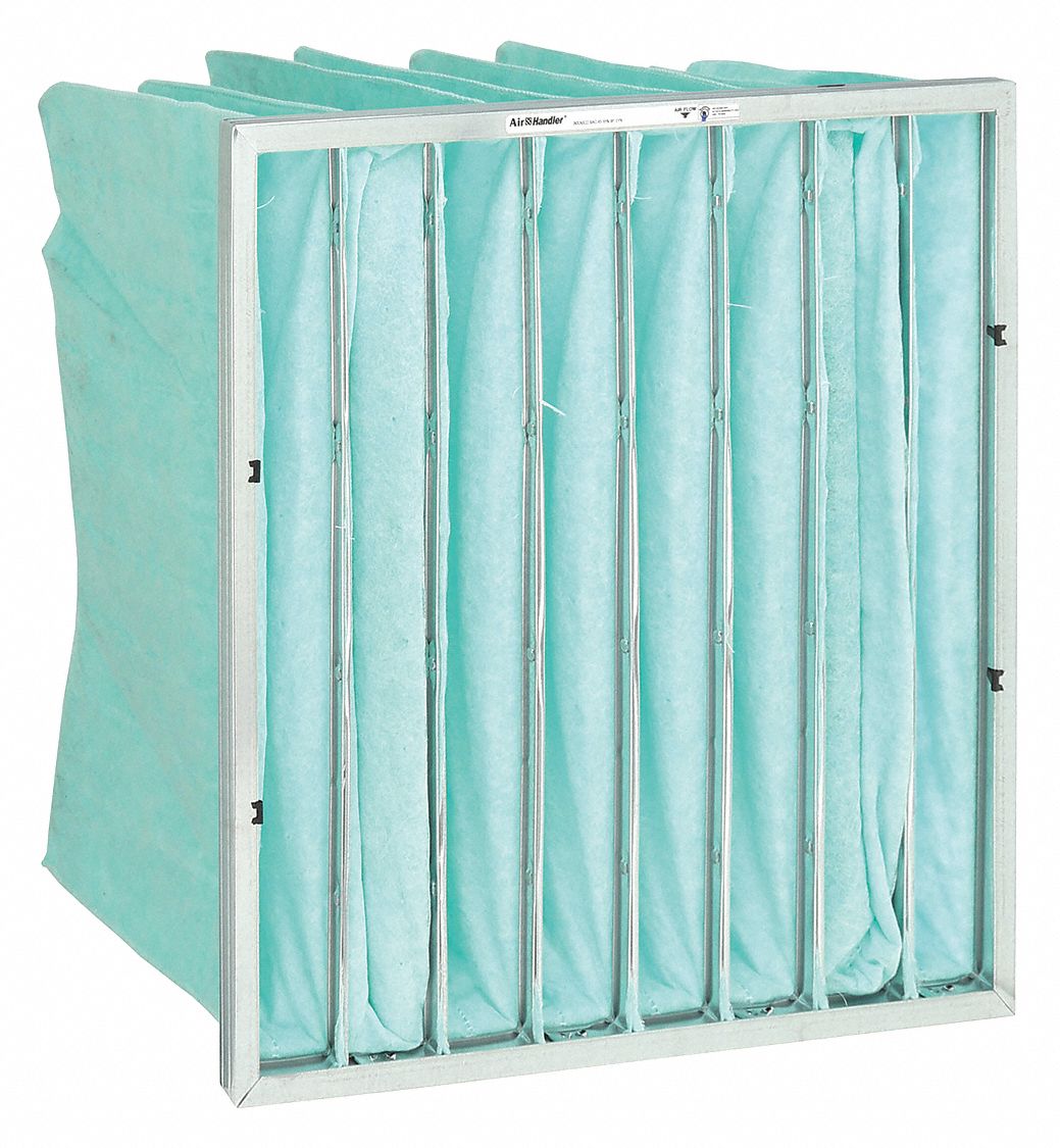 24x24x22 Nominal Filter Size, Green, Pocket Air Filter - 2GJF5|2GJF5 ...