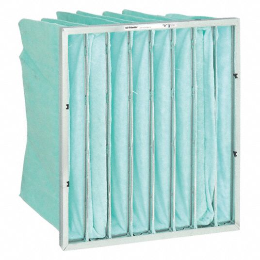 24x24x22 Nominal Filter Size, Green, Pocket Air Filter - 2GJF5|2GJF5 ...