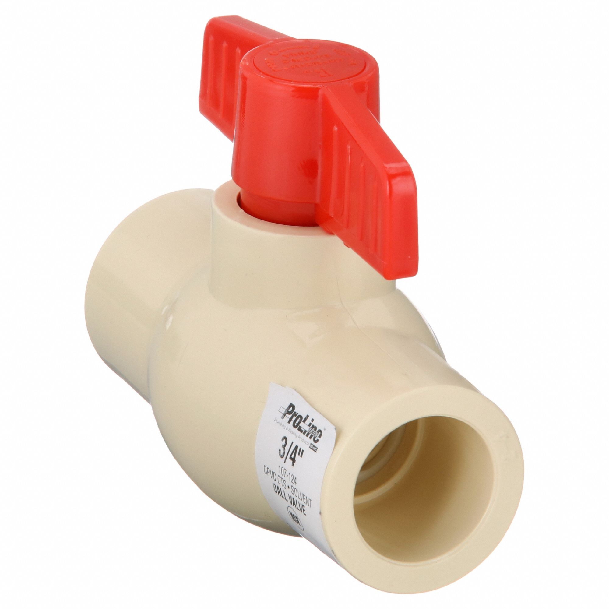 3/4 in Size, CPVC, Manual Two-Way Ball Valve - 2GJY2|107-124 - Grainger