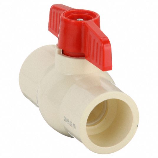 1 1/2 in, CPVC, Manual Two-Way Ball Valve - 2GJY5|107-127 - Grainger