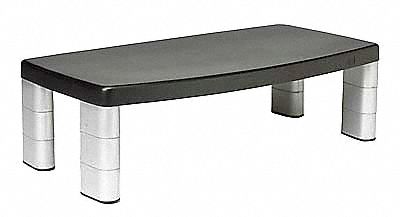 Adjustable Monitor Stand,Polystyrene,Blk - Grainger