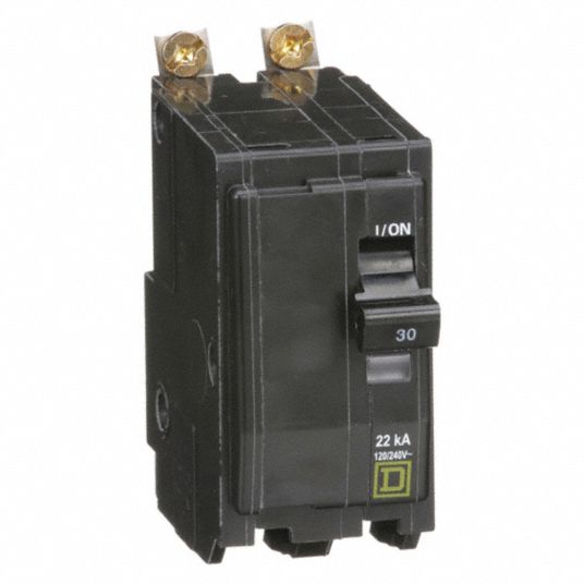 SQUARE D Miniature Circuit Breaker, Amps 30, Circuit Breaker Type High ...
