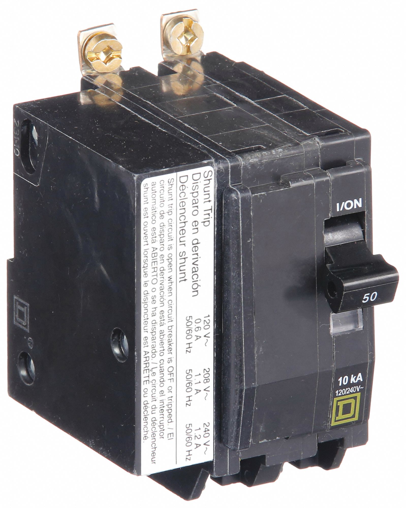 SQUARE D, 50 A, 120/240V AC, Miniature Circuit Breaker - 2GLH8 ...