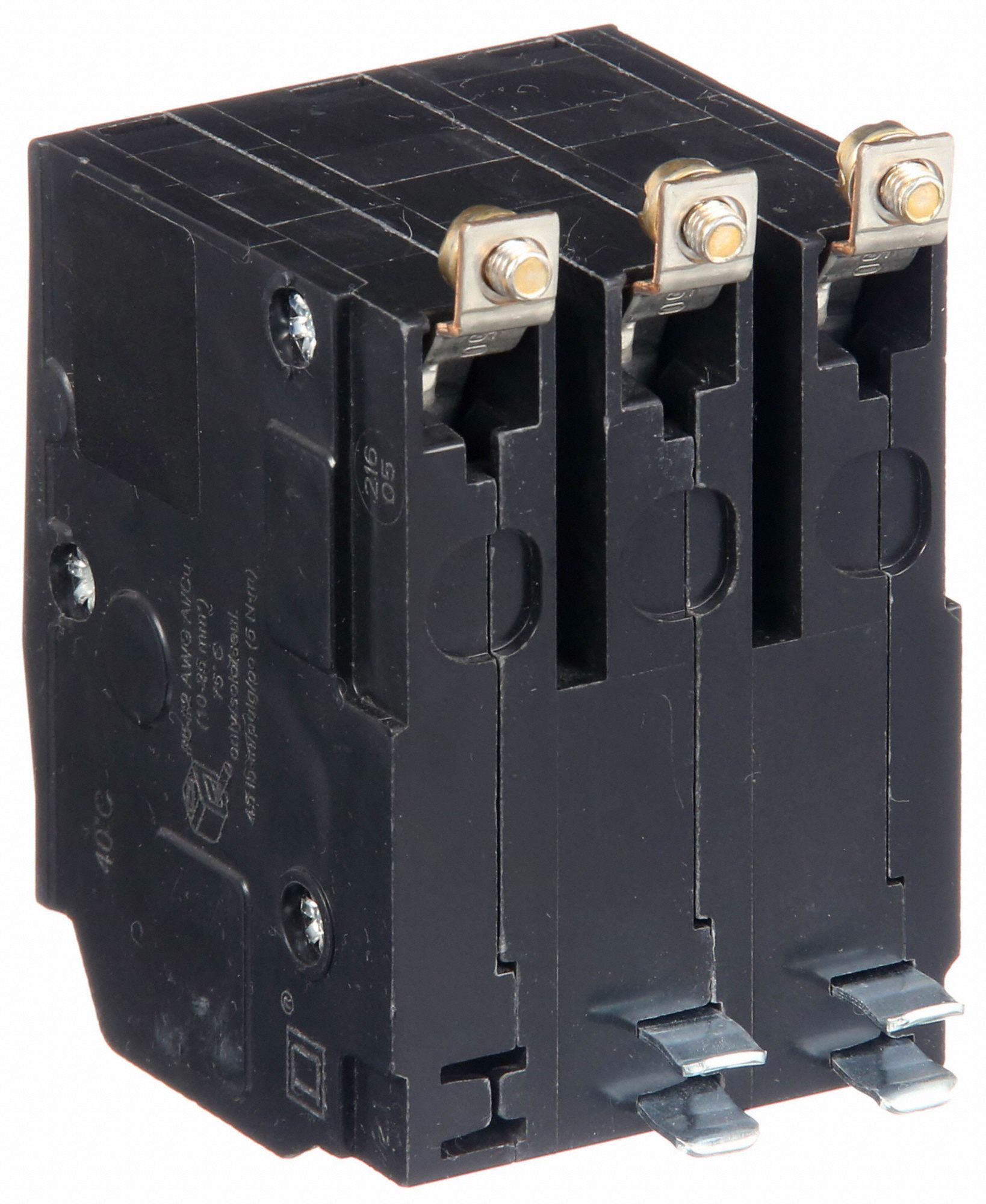 SQUARE D Miniature Circuit Breaker: 60 A, 240V AC, Three Phase, 10kA at ...