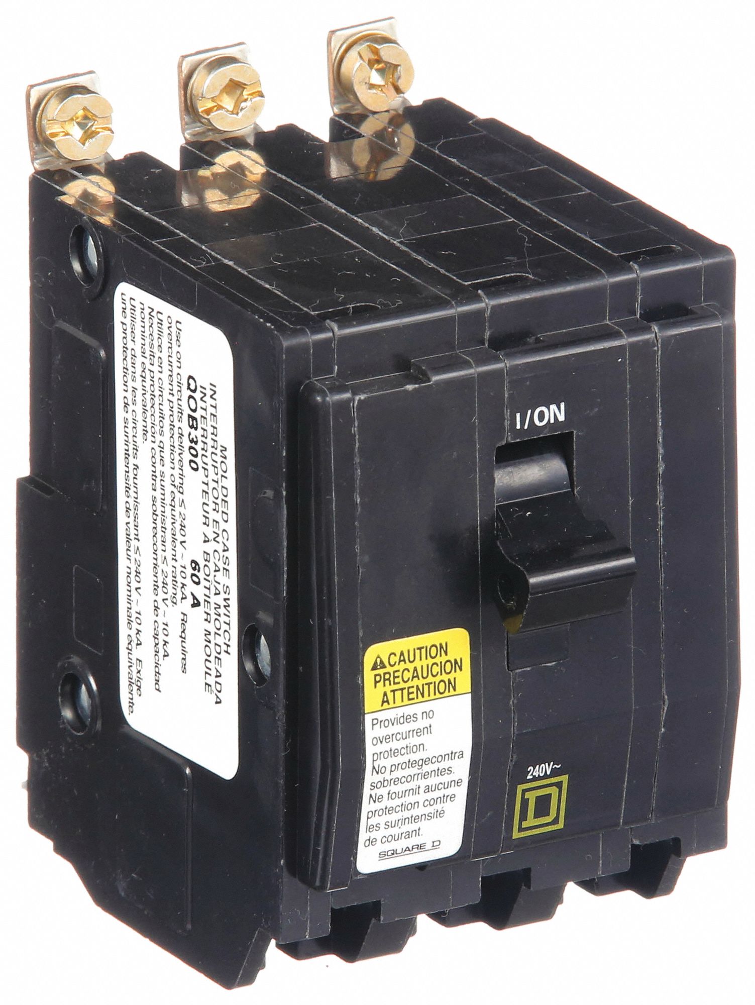 SQUARE D, 60 A, 240V AC, Miniature Circuit Breaker - 2GLK2|QOB300 ...