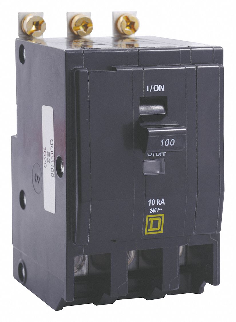 SQUARE D Miniature Circuit Breaker, Amps 110 A, Circuit Breaker Type ...