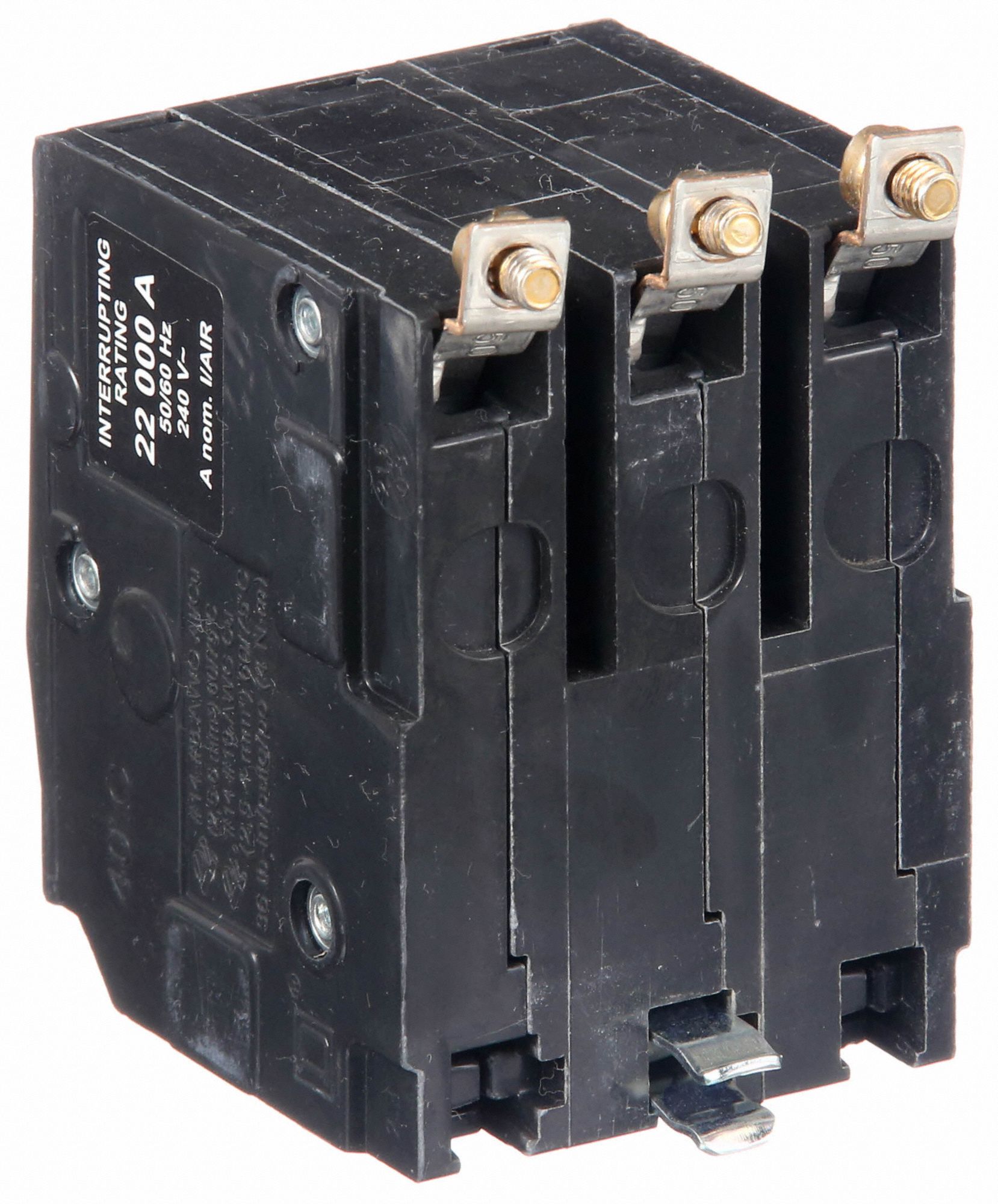 SQUARE D Miniature Circuit Breaker: 20 A, 120/240V AC, Three Phase ...