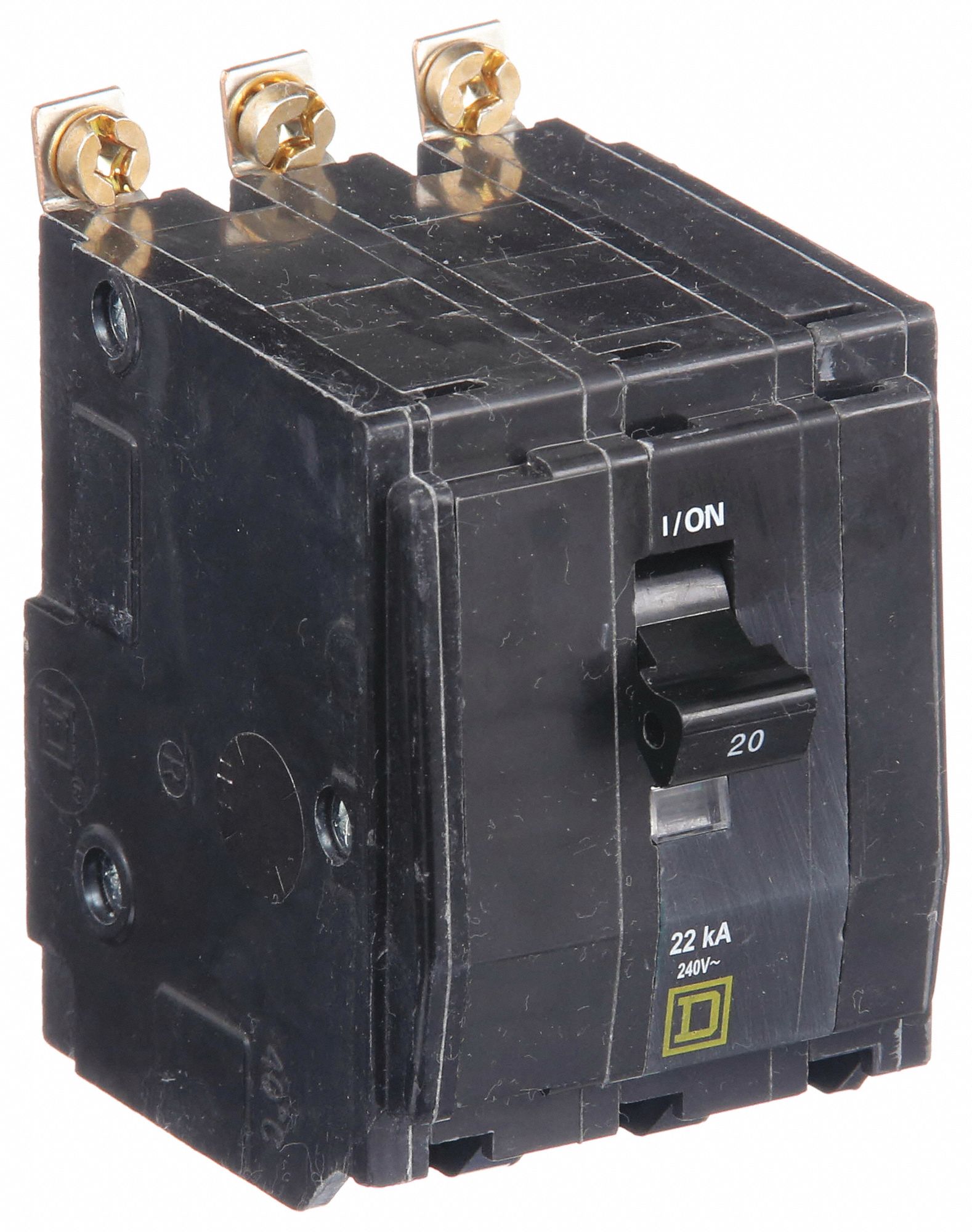 SQUARE D, 20 A, 120/240V AC, Miniature Circuit Breaker - 2GLL1|QOB320VH - Grainger