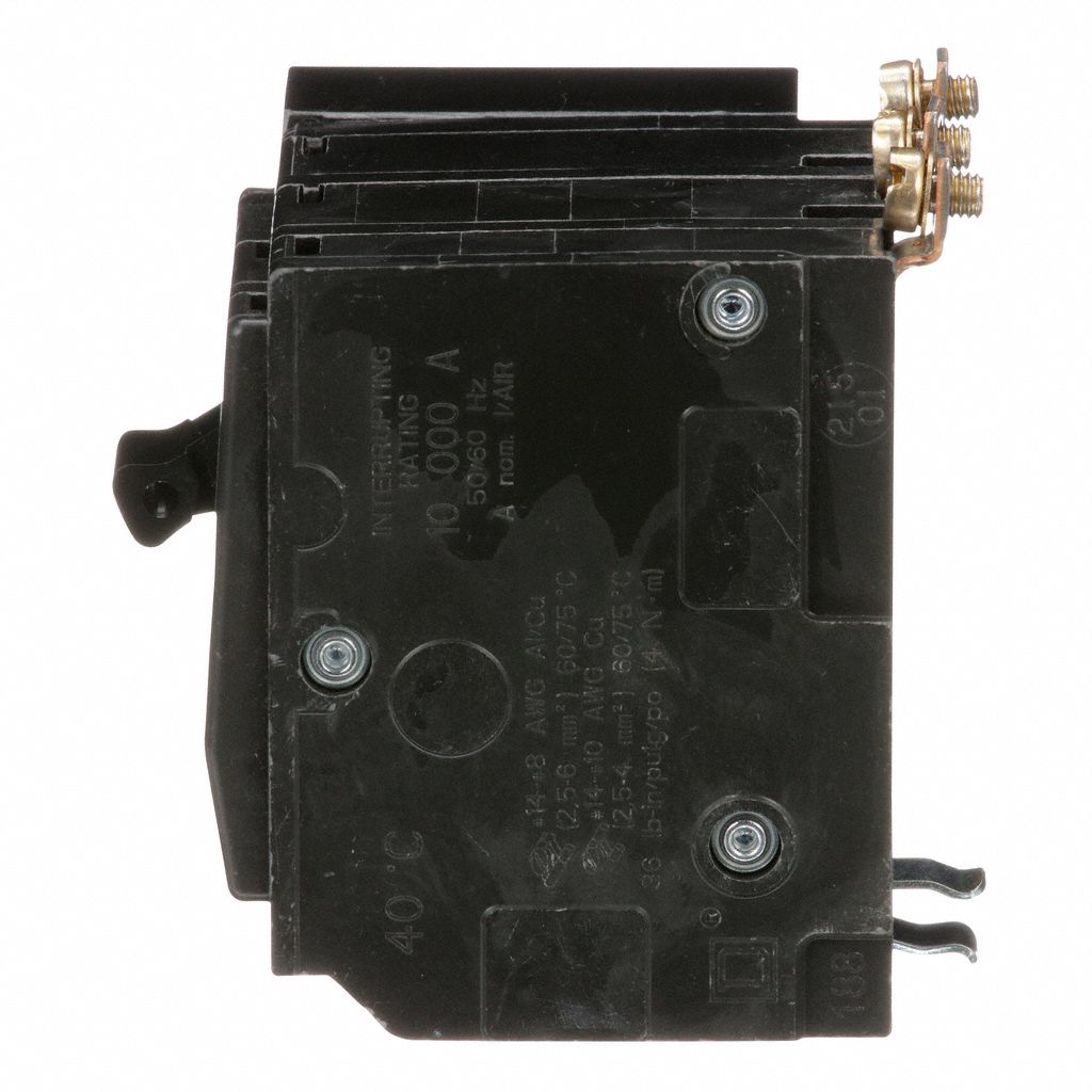 SQUARE D Miniature Circuit Breaker: 20 A, 120/240V AC, Three Phase, 10kA at 120/240V AC, 3 Poles ...