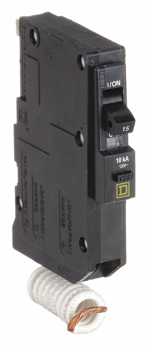 SQUARE D, 15 A, 120V AC, Miniature Circuit Breaker - 2GLP3|QO115EPD - Grainger