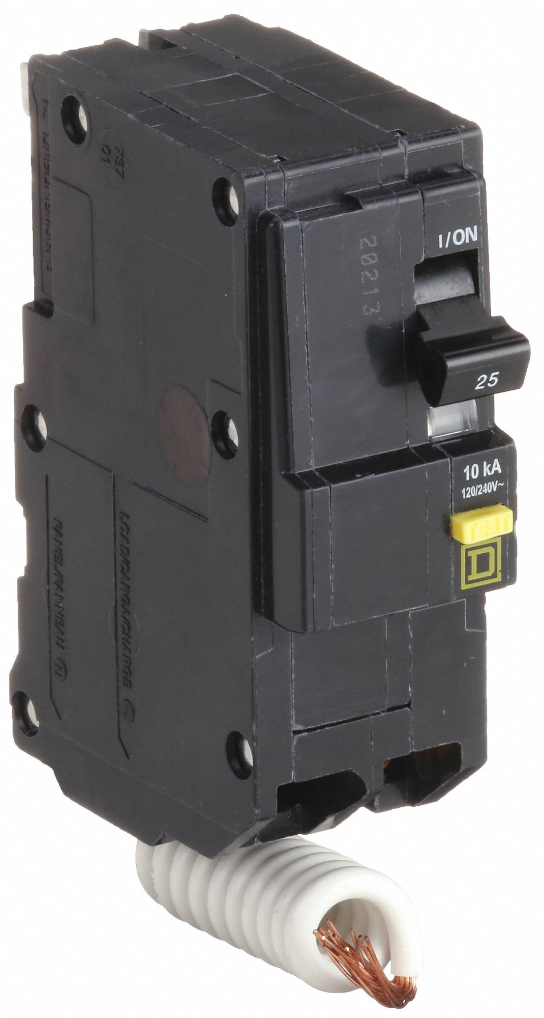 SQUARE D, 25 A, 120/240V AC, Miniature Circuit Breaker - 2GLT4|QO225GFI - Grainger