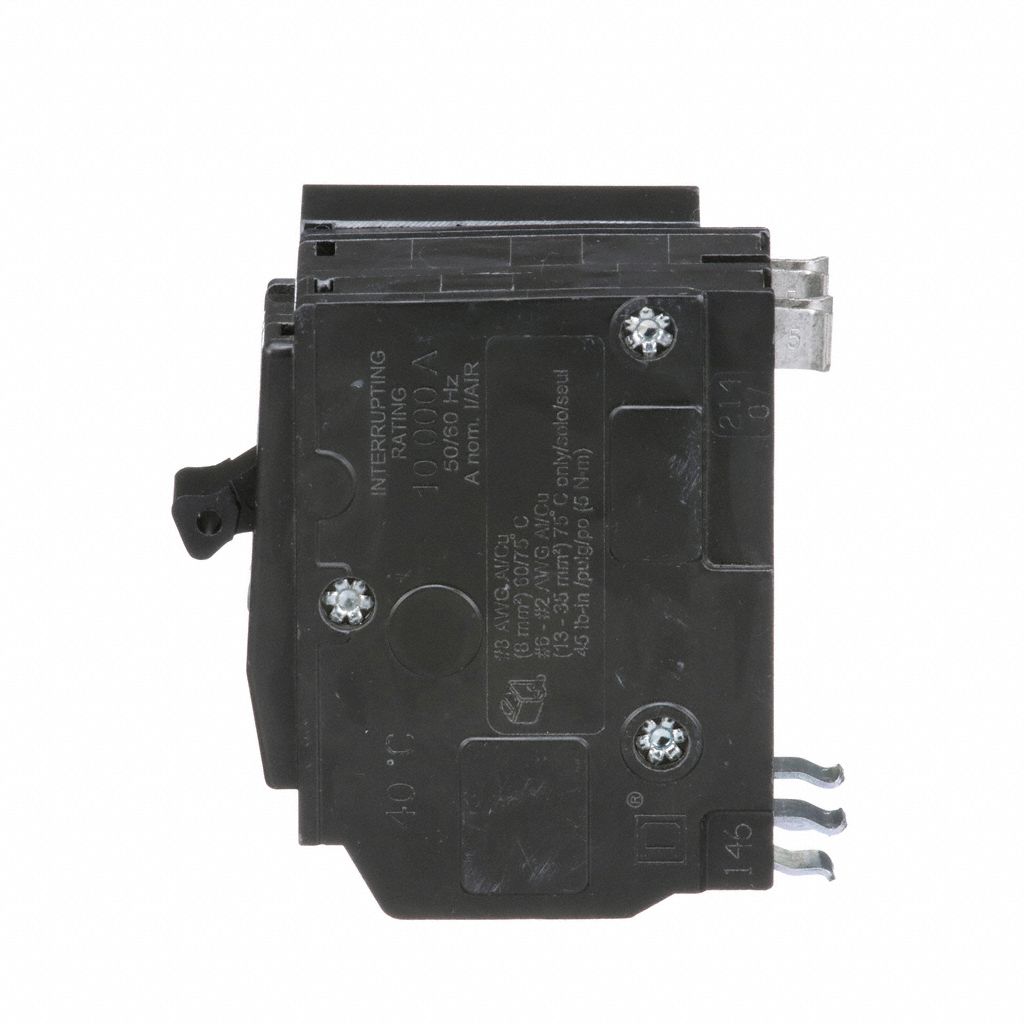 SQUARE D Miniature Circuit Breaker: 50 A, 120/240V AC, Single Phase, 10kA at 120/240V AC, 2 ...