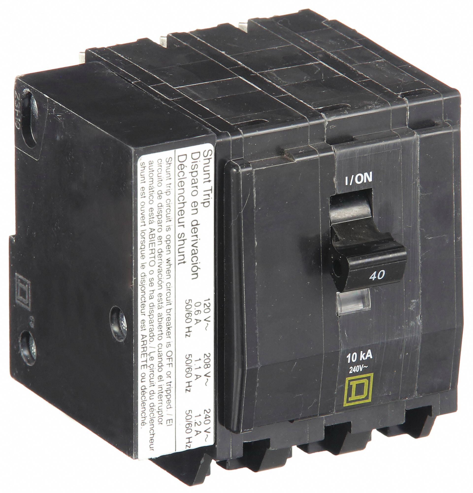 SQUARE D, 40 A, 120/240V AC, Miniature Circuit Breaker - 2GLX9|QO3401021 - Grainger