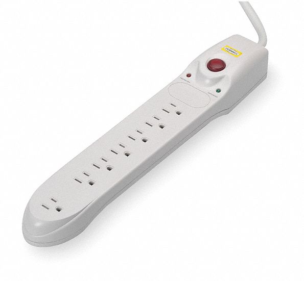 Surge Protector, White - Grainger