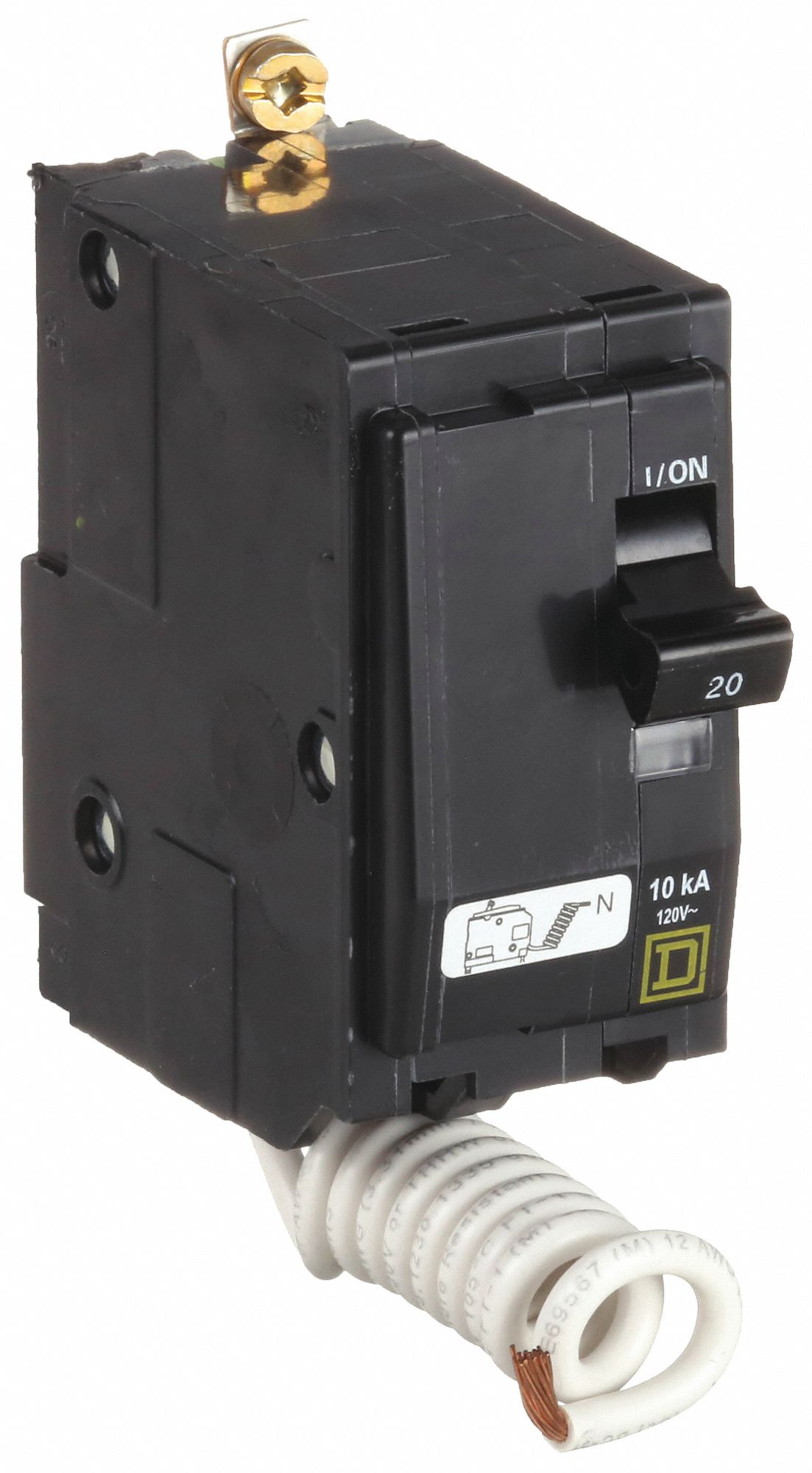 SQUARE D, 20 A, 120V AC, Miniature Circuit Breaker - 2GNJ2|QOB220SWN - Grainger