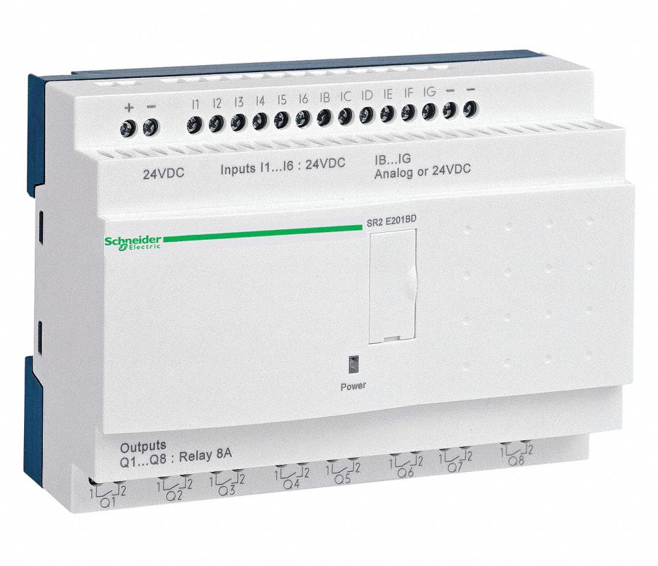 SCHNEIDER ELECTRIC Rleva Lóg,24VCD,Salidas 12,Contadores 16 ...