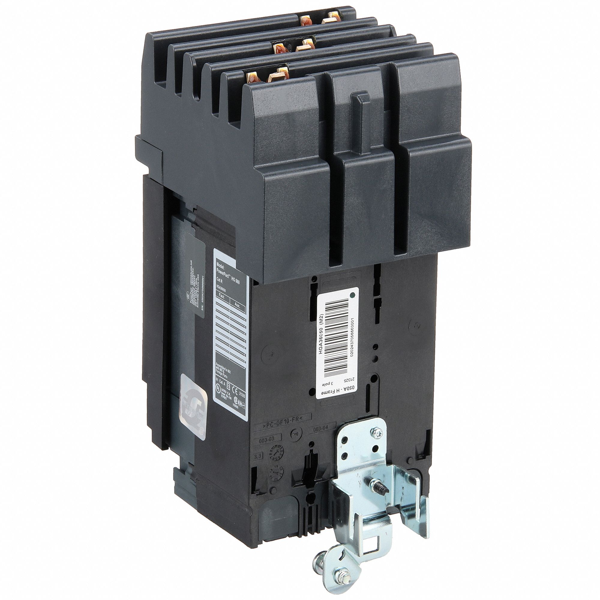 SQUARE D Molded Case Circuit Breaker: 50 A Amps, 65kA at 240V AC, Fixed, Lug, ABC - 2GNN8 ...