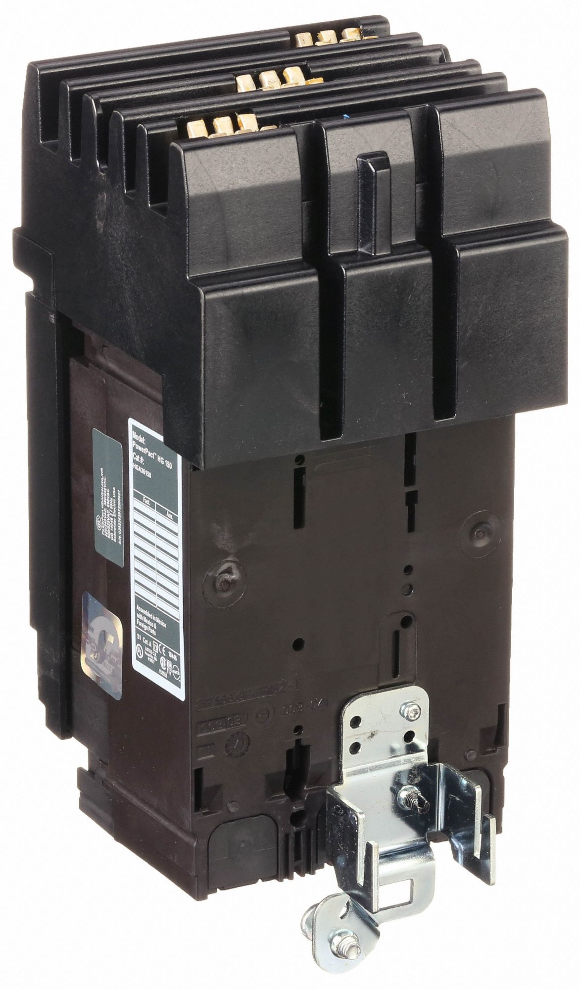 SQUARE D Molded Case Circuit Breaker: 150 A Amps, 65kA at 240V AC, Fixed, Lug, ABC - 2GNT6 ...