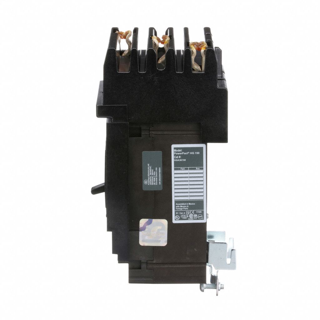 SQUARE D Molded Case Circuit Breaker: 150 A Amps, 65kA at 240V AC, Fixed, Lug, ABC - 2GNT6 ...