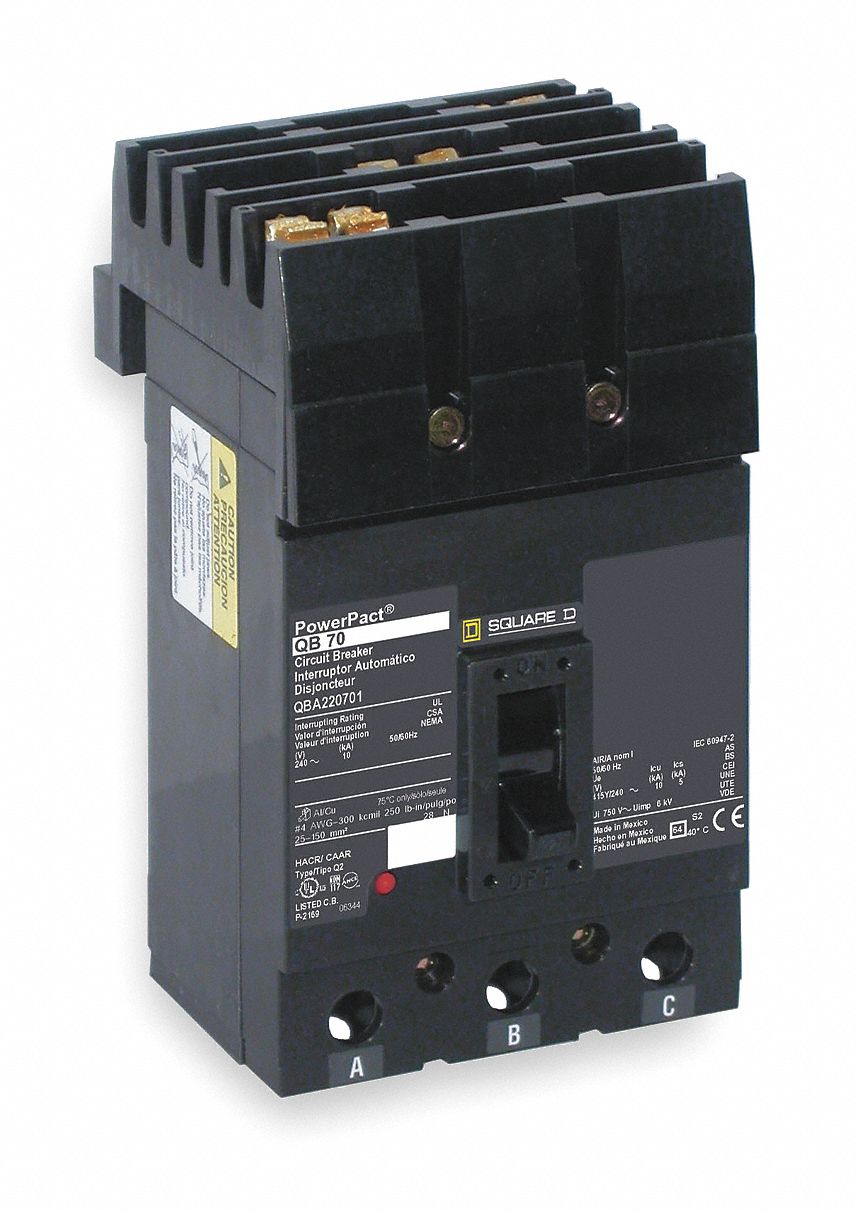125 A Amps, 25kA at 240V AC, Molded Case Circuit Breaker - 2GPJ4|QDA32125 - Grainger