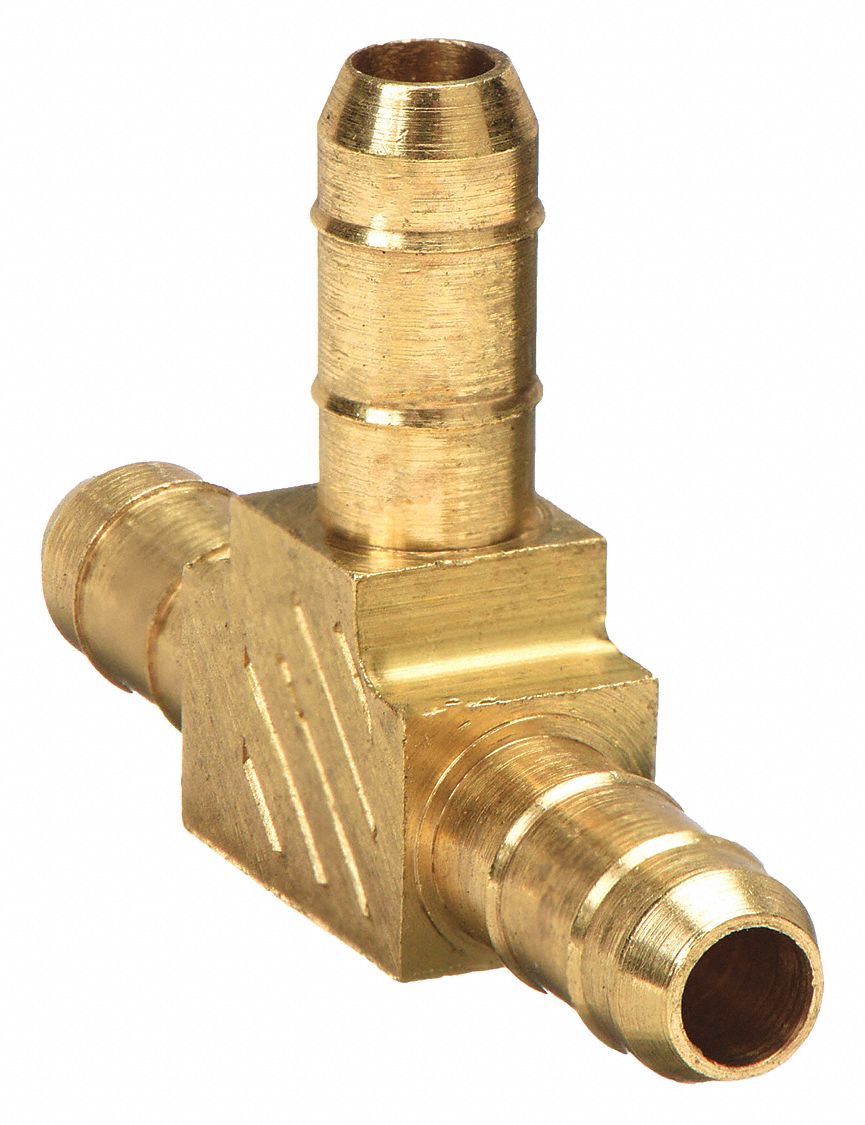 PARKER, 5/32 in ID x 5/32 in ID x 5/32 in ID Size, Barbed x Barbed x Barbed, Barbed Tee - 2GUF2 ...