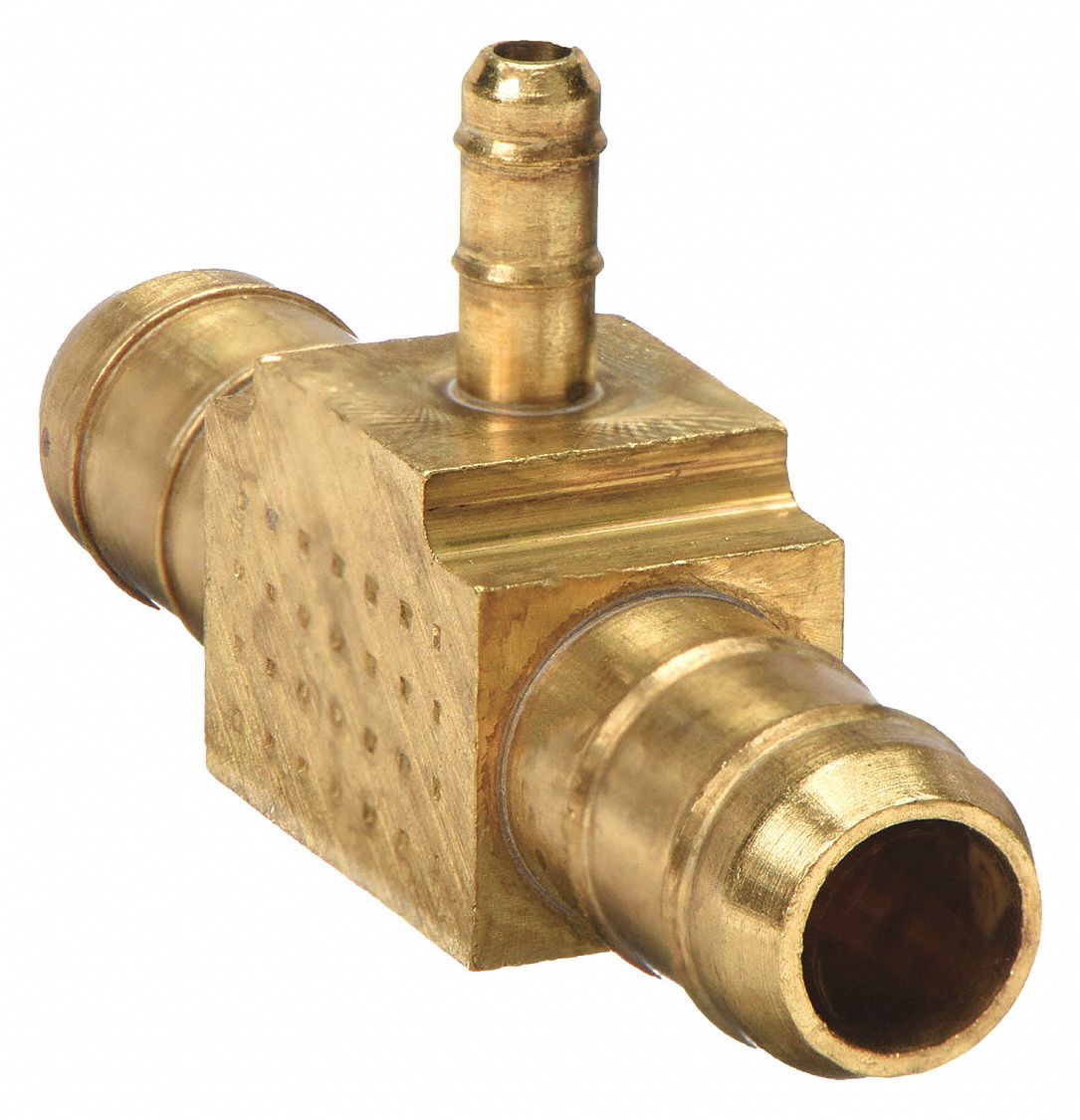 PARKER, 3/8 in ID x 3/8 in ID x 1/4 in ID Size, Barbed x Barbed x Barbed, Barbed Tee - 2GUG4|224 ...