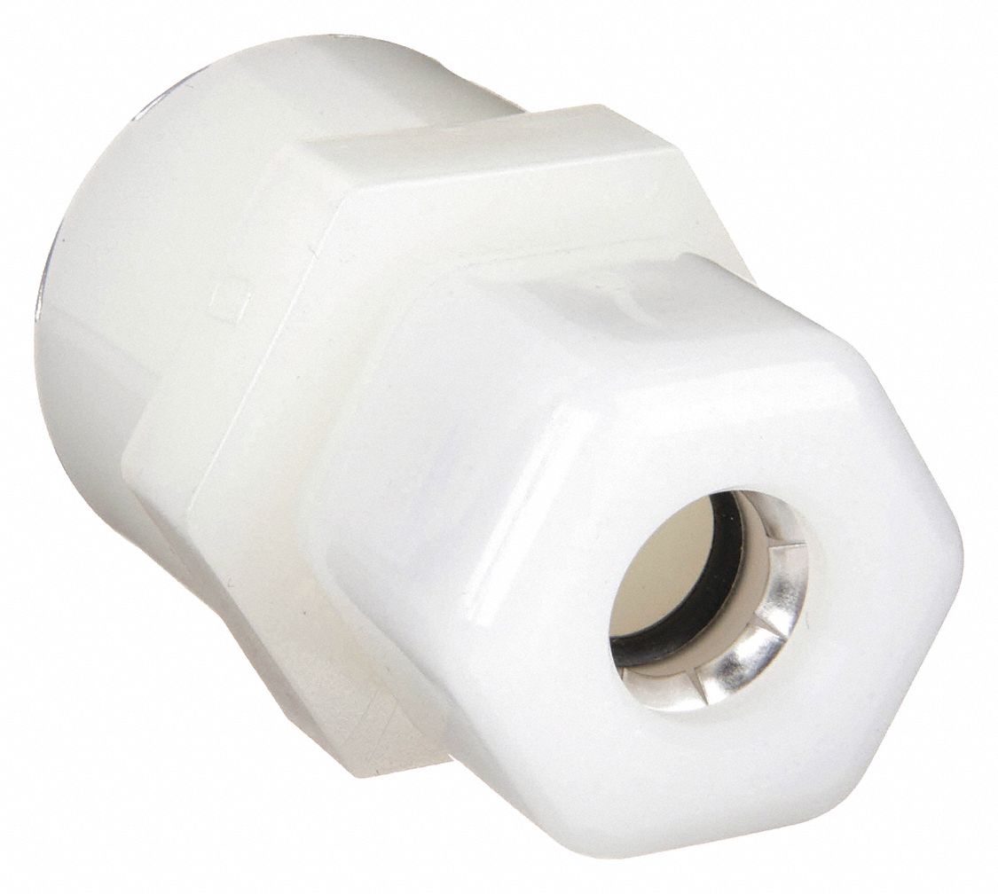 PARKER, 3/8 in OD x 1/4 in Pipe Size, Compression x FNPTF, Compression ...