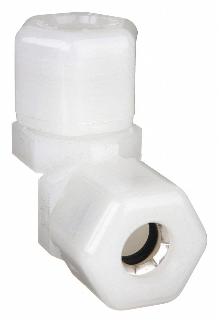 PARKER, 1/4 in OD x 1/4 in OD Size, Compression x Compression ...