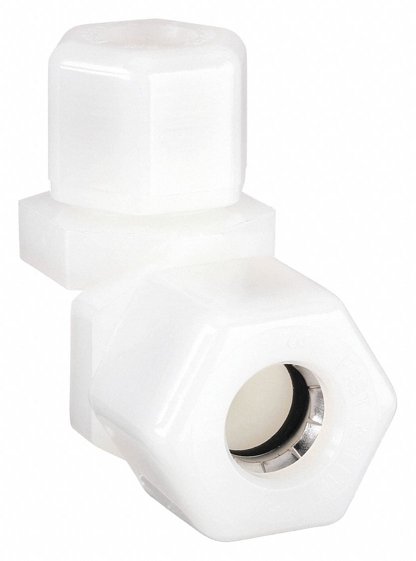 PARKER, 1/2 in OD x 1/2 in OD Size, Compression x Compression ...