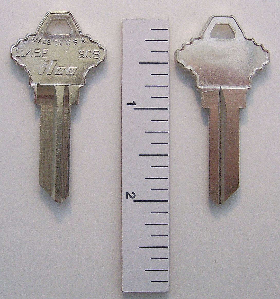 Compatible with Schlage Locks, Key ID # SC8, Key Blank - 2GVJ5|1145E ...