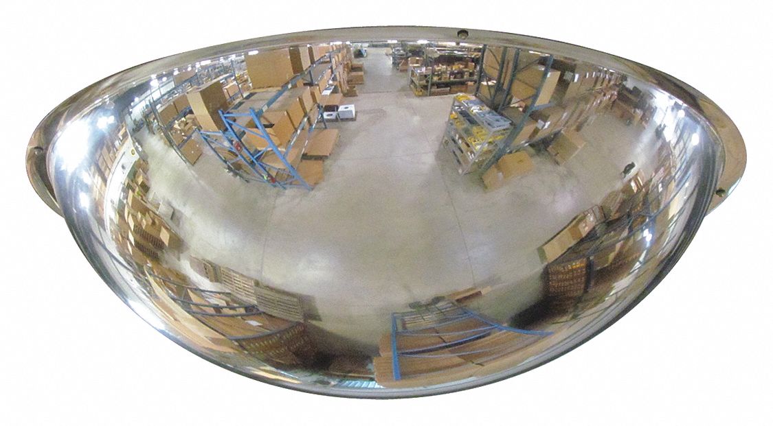 Acrylic, 48 in Dia, Full Dome Mirror - 2GVU4|ONV-SR-360-48 - Grainger