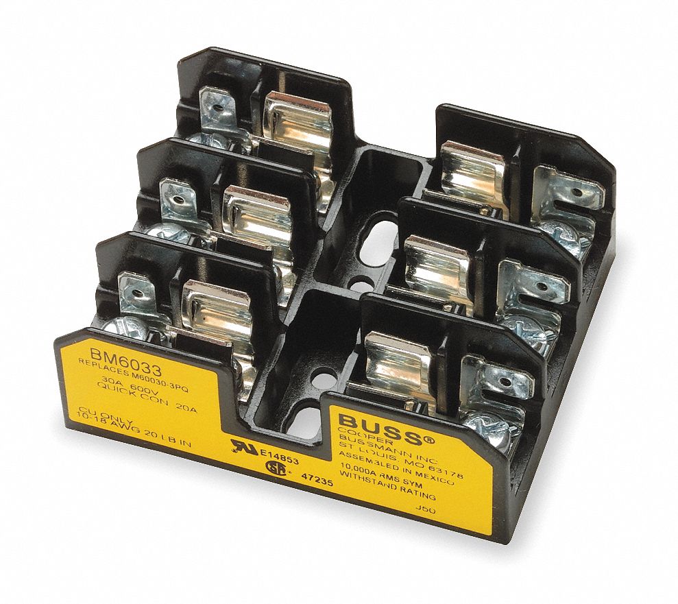 Fuse Block, Fuse UL Class Midget - Grainger