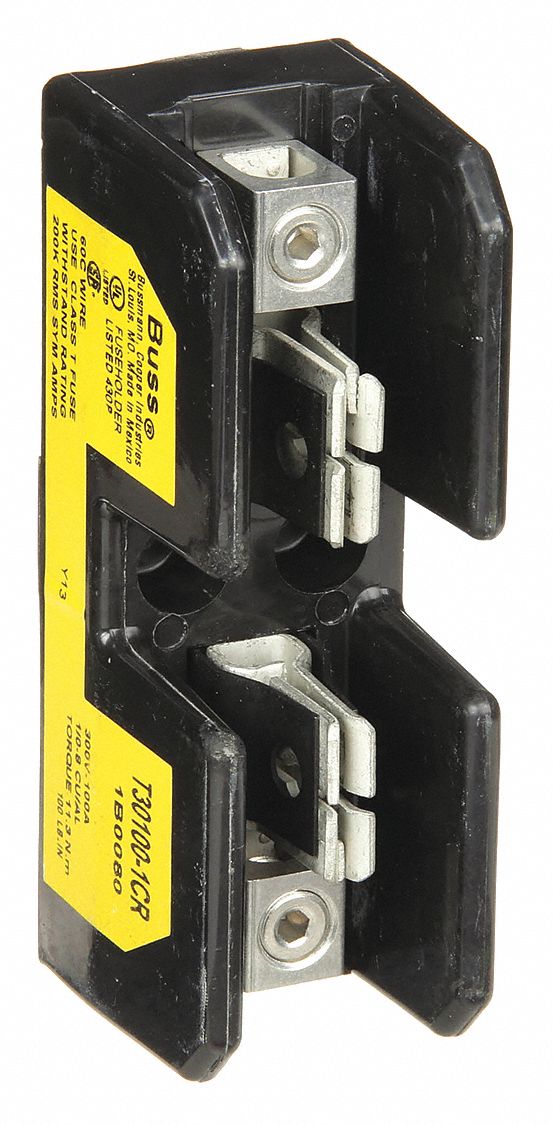 BUSSMANN, Open Block Design, 1 Pole, Fuse Block - 2GWA9|T30100-1CR ...