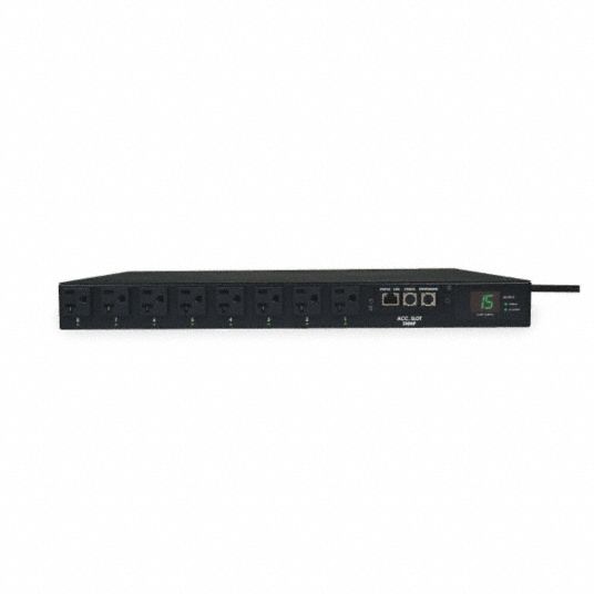 TRIPP LITE, 120V AC, 8 Outlets, PDU with Automatic Transfer Switch ...