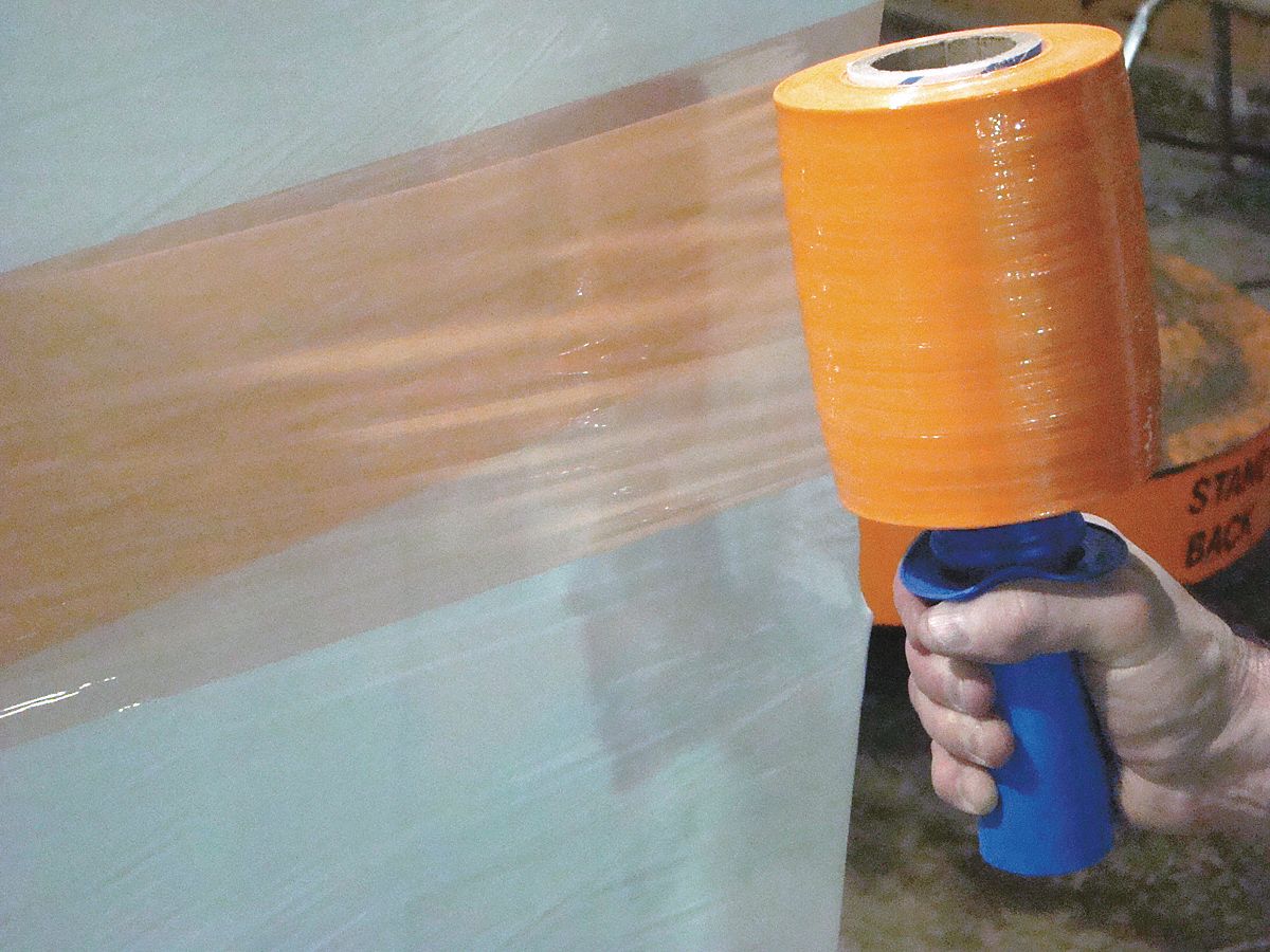 GOODWRAPPERS Stretch Wrap: 80 ga Gauge, 5 in Overall Wd, 1,000 ft ...