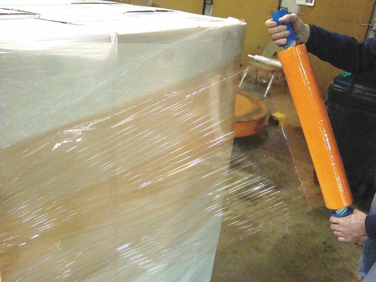 GOODWRAPPERS Stretch Wrap: 80 ga Gauge, 20 in Overall Wd, 1,000 ft ...