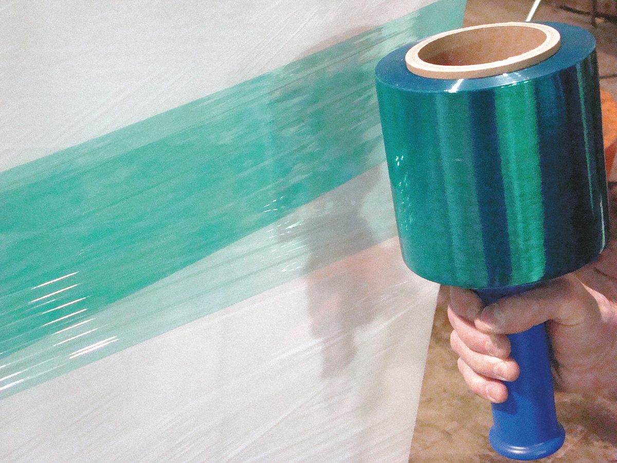 GRAINGER APPROVED STRETCH WRAP,GREEN,1000 FT. L,5" W,PK4 - Stretch Wrap ...