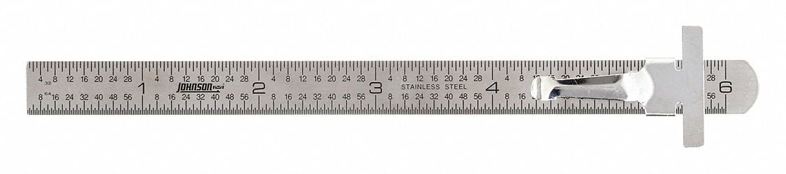 JOHNSON LEVEL, 7202, 6 in, Pocket Rule - 2H396|7202 - Grainger