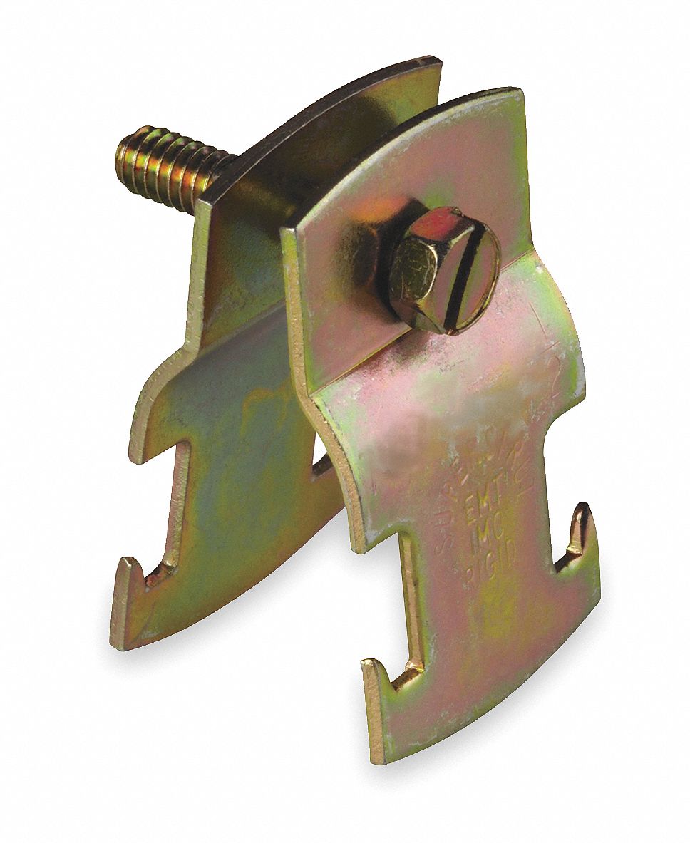 GRAINGER APPROVED PIPE CLAMP,UNIVERSAL,1 1/4 IN,GOLD, - Strut Channel ...