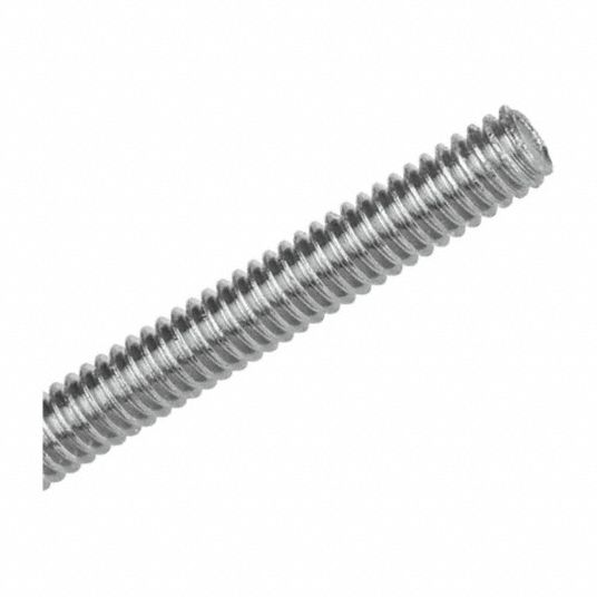 SUPERSTRUT Fully Threaded Rod: 3/8"-16 Thread Size, Steel, Gold ...