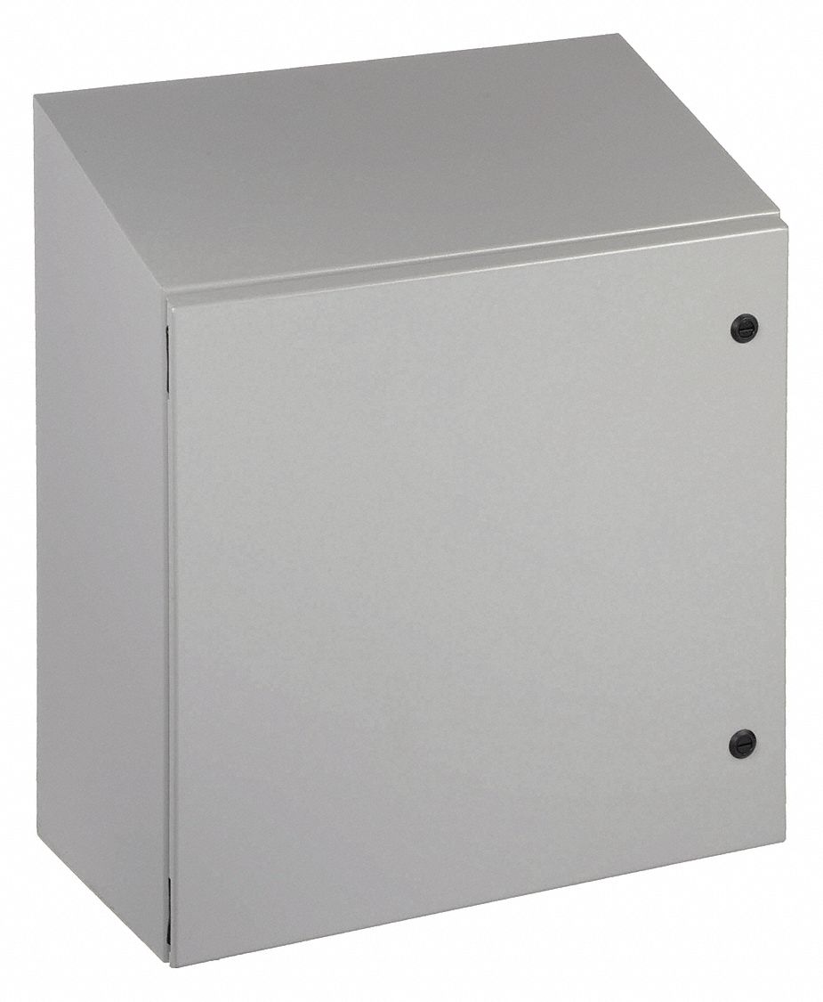 WIEGMANN, 24 in Nominal Ht, 24 in Nominal Wd, Sloped Top Enclosure ...