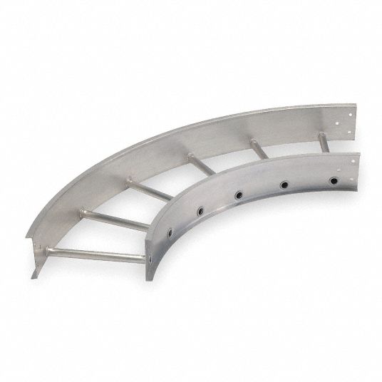 COPE Horizontal Elbow, 90 Degrees: 12 in Wd, Aluminum, 100 lb/75 lb ...