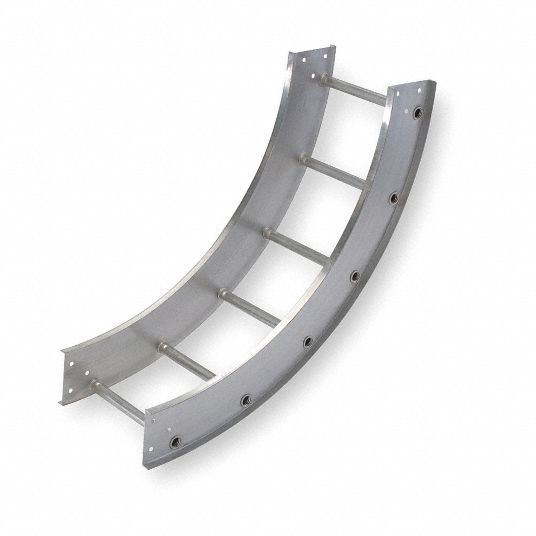 COPE 90 Degree Inside Vertical Elbow: 12 in Wd, Aluminum, 100 lb/75 lb ...