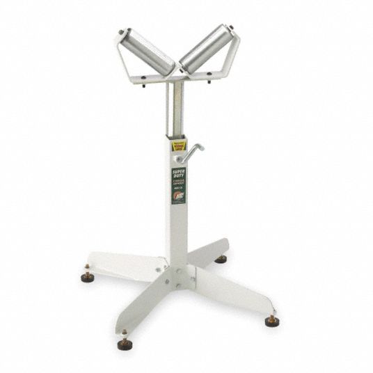 6 in Roller Wd, 23 1/2 in Overall Wd, Material Support Stand - 2HCW8 ...